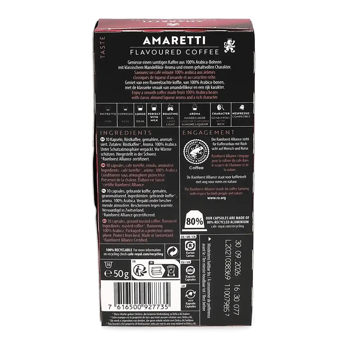 Café Royal | Amaretti - 10 капсули за Nespresso®